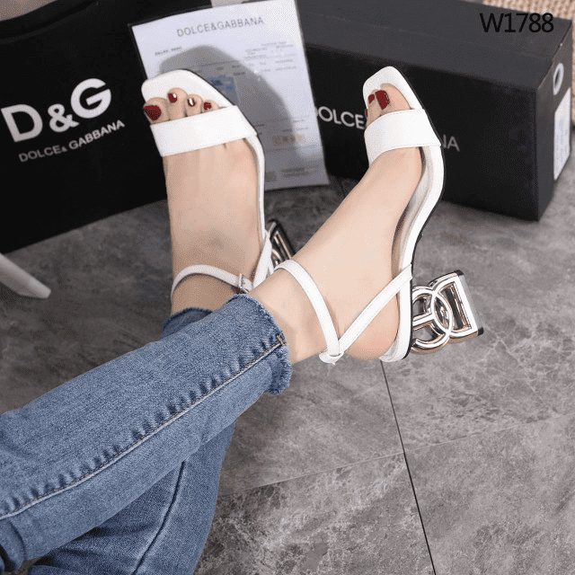 Sepatu Dolce Gabbana Semi Ori Heels Silhoutte Logo Fullset W1788 Semi ...