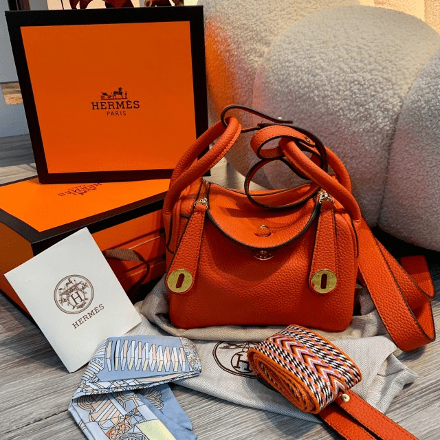 Tas Hermes Lindy Togo Mini GHW SS22 Microchip Sensor H8820 Premium ...