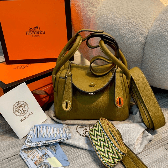 Tas Hermes Lindy Togo Mini GHW SS22 Microchip Sensor H8820 Premium ...