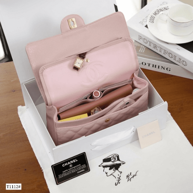 Tas Chanel Classic Flap Bag With Caviar Leather T1112 High Premium AAA ...