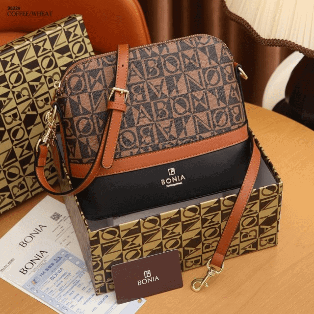 Tas Bonia Monogram Crossbody Bag 9822 Semi Premium (Kode: BON419 ...