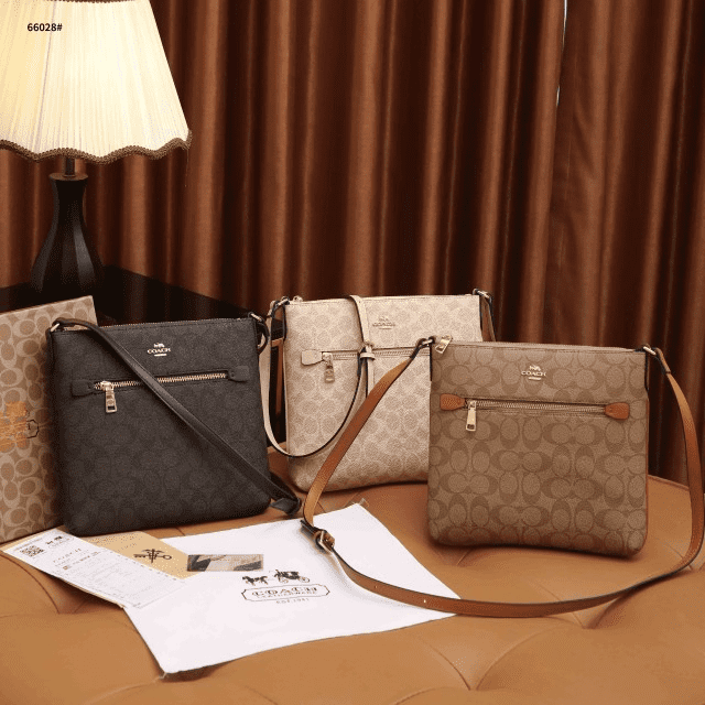 Tas Coach Rowan File Bag In Signature Canvas 66028 Semi Platinum (Kode ...