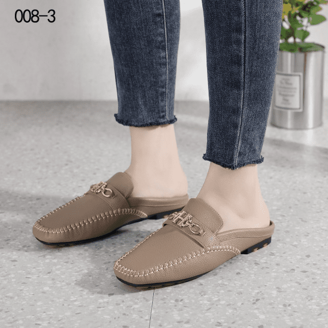 Sepatu Hermes Upper Case Flat Open Back Loafer 008-3 Semi Premium (Kode ...