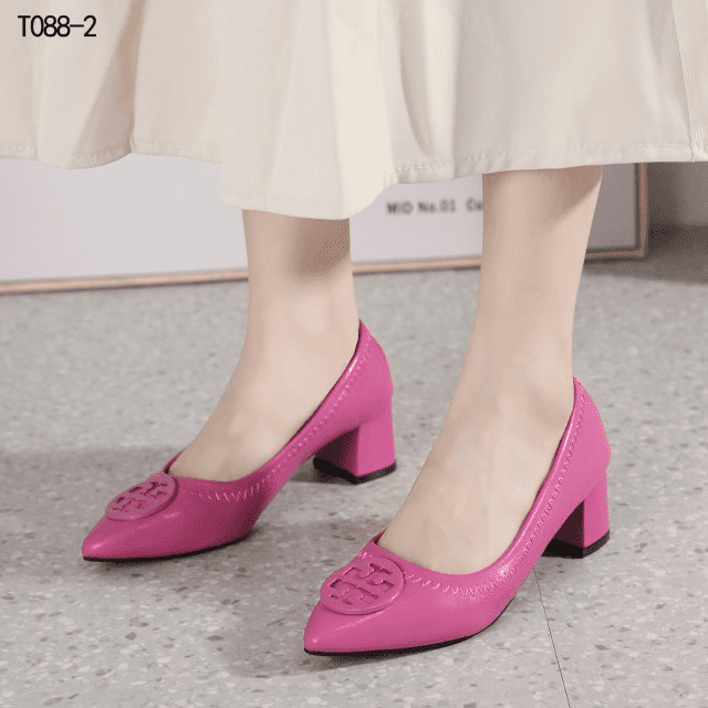 Sepatu Tory Burch Leather Block Heel Pumps T088-2 Semi Premium (Kode ...