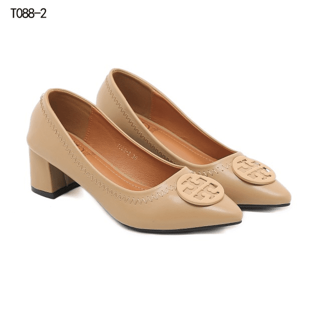 Sepatu Tory Burch Leather Block Heel Pumps T088-2 Semi Premium (Kode ...