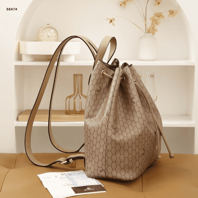 Tas Bonia Monogram Bucket Backpack 9847 Semi Premium (Kode: BON431 ...