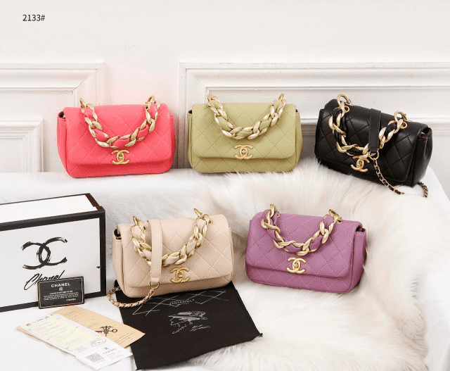 Tas Chanel Sling Chain Bag 2133 Semi Platinum (Kode: CHA412) - TasKW.com