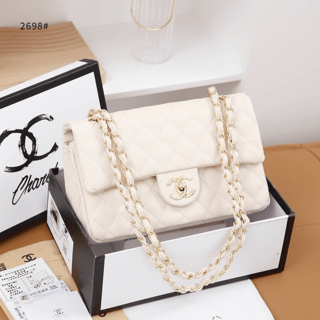 Tas Chanel Maxi Double Flap 2698 Semi Platinum (Kode: CHA416) - TasKW.com