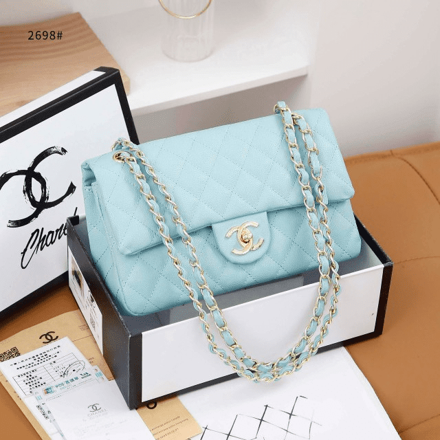 Tas Chanel Maxi Double Flap 2698 Semi Platinum (Kode: CHA416) - TasKW.com