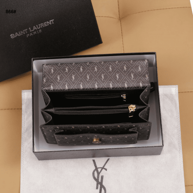 Tas YSL Yves Saint Laurent Monogram 866 Semi Platinum (Kode: YSL166 ...