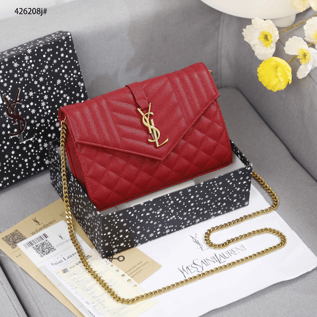 Tas Ysl Yves Saint Laurent Envelope 426208J Semi Platinum (Kode: YSL170 ...
