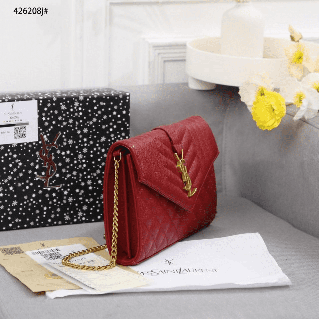 Tas Ysl Yves Saint Laurent Envelope 426208J Semi Platinum (Kode: YSL170 ...