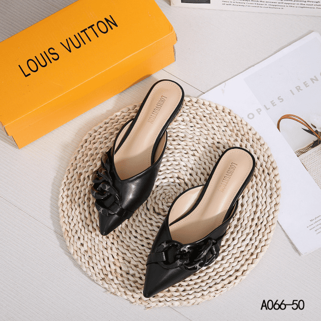 Sepatu Louis Vuitton Mules A066-50 Semi Platinum (Kode: SLV228) - TasKW.com