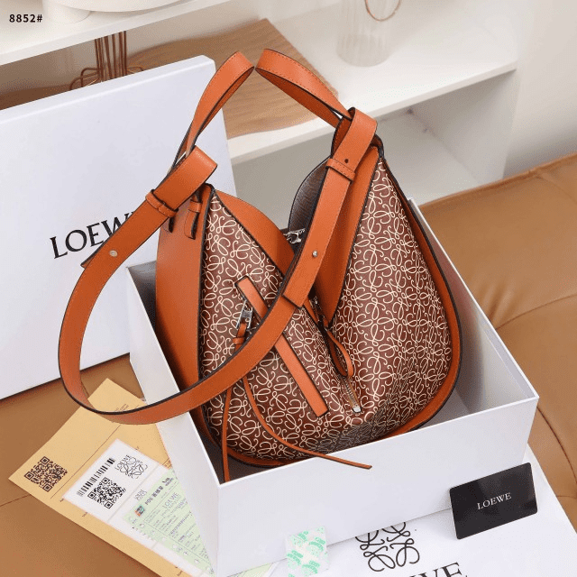 Tas Loewe Hammock Monogram 8852 Semi Platinum (Kode: FAS249) - TasKW.com
