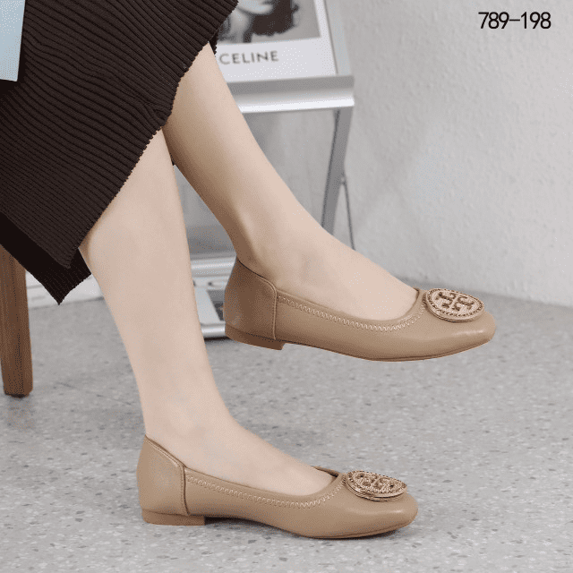 Sepatu TB Tory Burch Flatshoe 789-198 Semi Platinum (Kode: TRB127 ...