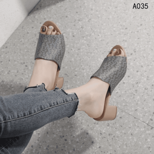 Sandal Aigner Bloch Heel Sandals in Signature Coated Canvas A305 Semi ...