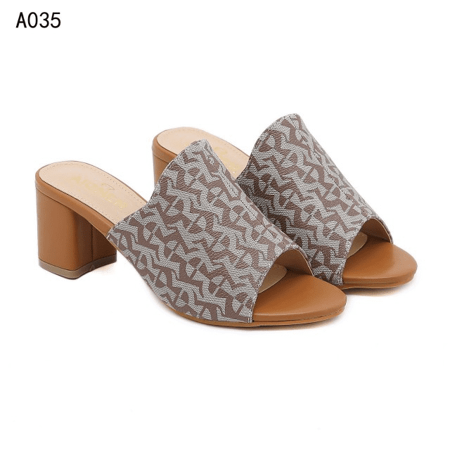 Sandal Aigner Bloch Heel Sandals in Signature Coated Canvas A305 Semi ...