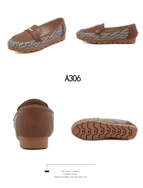 Sepatu Aigner Signature Flats And Loafers Shoes A306 Semi Premium (Kode ...
