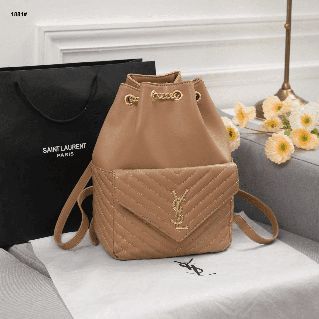 Tas YSL Yves Saint Laurent Backpack 1881 Semi Platinum (Kode: YSL178 ...