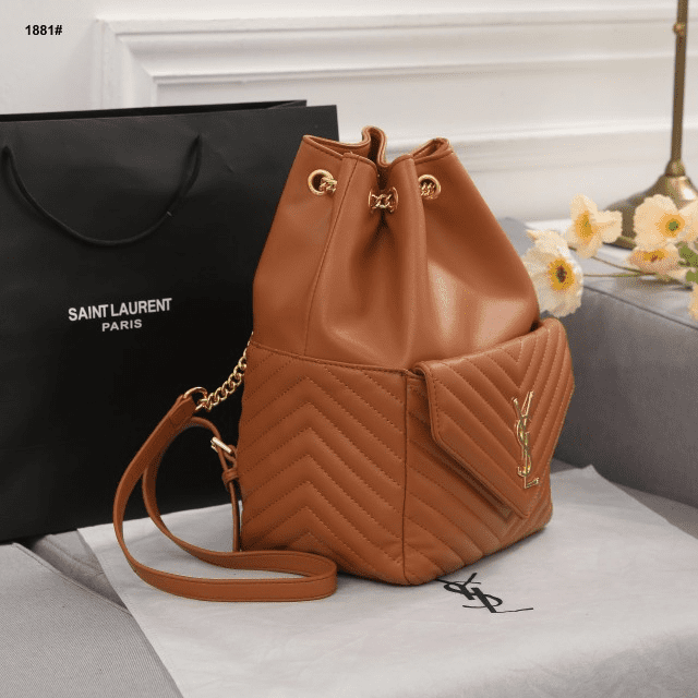 Tas YSL Yves Saint Laurent Backpack 1881 Semi Platinum (Kode: YSL178 ...