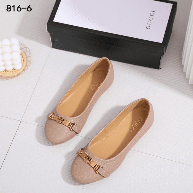 Sepatu Gucci Flatshoe 816-6 Semi Platinum (Kode: GUC563) - TasKW.com