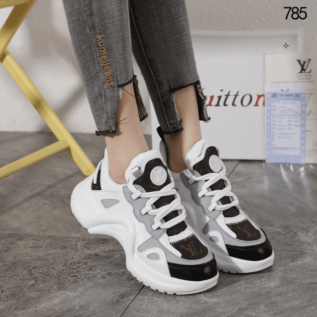 Sepatu Louis Vuitton Archlight Sneaker 785 Motif Semi Platinum (Kode ...