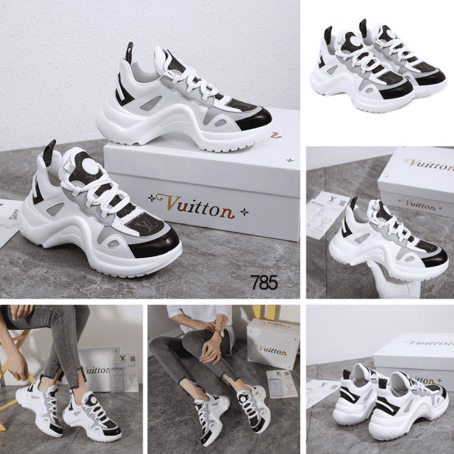 Sepatu Louis Vuitton Archlight Sneaker 785 Motif Semi Platinum (Kode ...