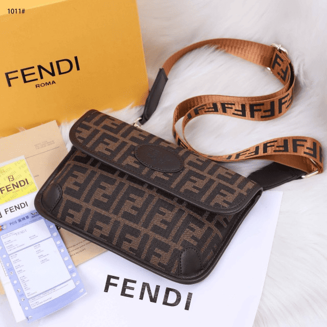 Tas Fendi Monogram Bag 1011 Semi Platinum (Kode: FEN448) - TasKW.com