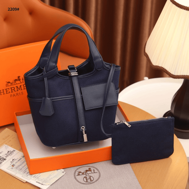 Tas Hermes New Picotin 2209 Semi Platinum (Kode: HER762) - TasKW.com