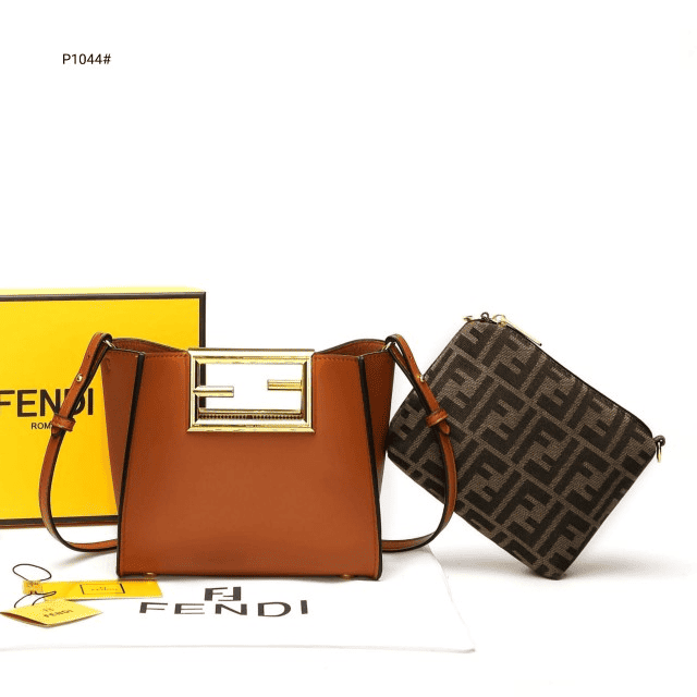 Tas Fendi Way Tote Bag Gold Hardward P1044 Semi Platinum (Kode: FEN460 ...
