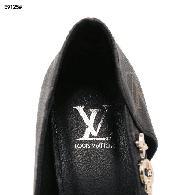 Sepatu Lv Louis Vuitton Signature Pumps Women's Shoes E9125 Semi ...