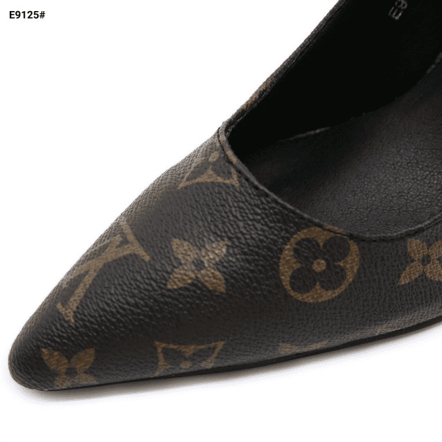 Sepatu Lv Louis Vuitton Signature Pumps Women's Shoes E9125 Semi ...