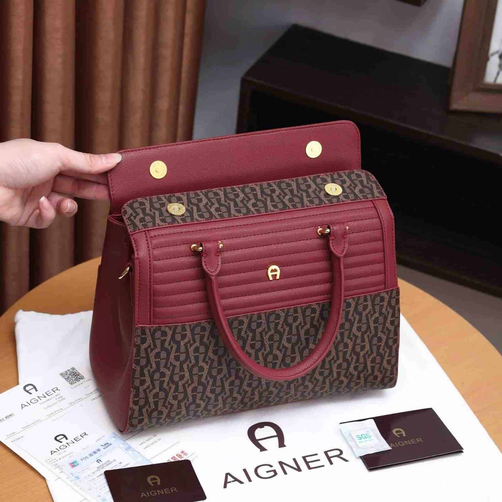 Tas Aigner Roma Vintage Valois Top Handle A1039 Semi Original (Kode: AIG214) - TasKW.com