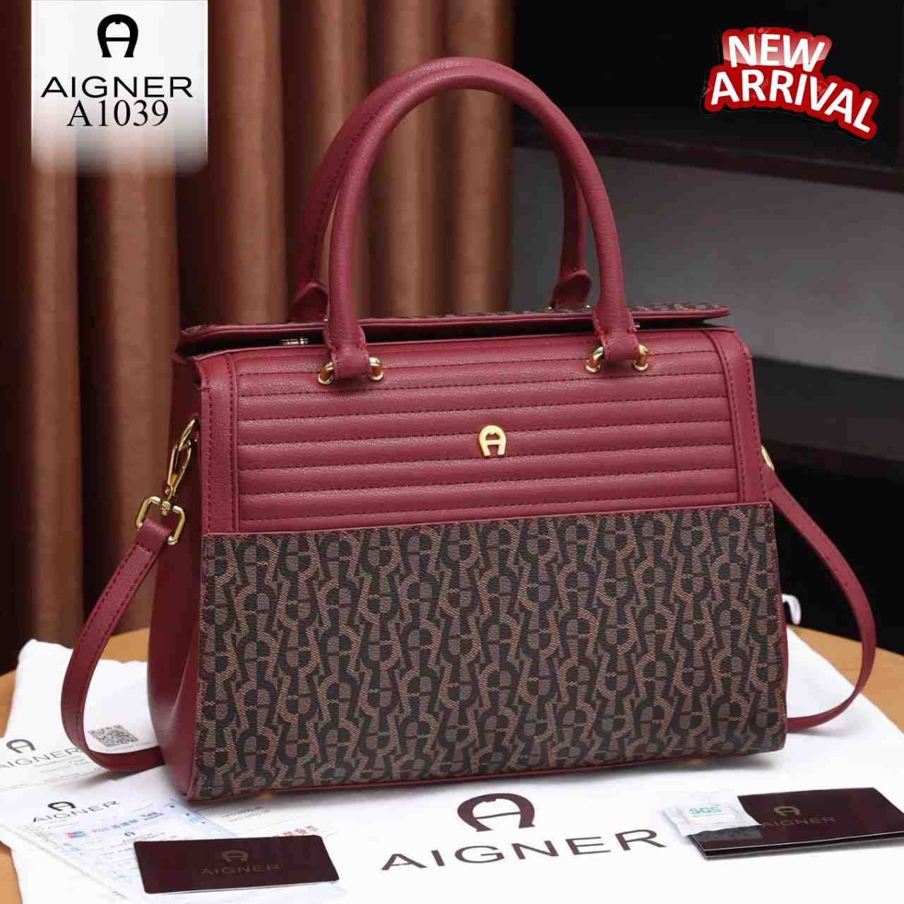 Tas Aigner Roma Vintage Valois Top Handle A1039 Semi Original (Kode: AIG214) - TasKW.com