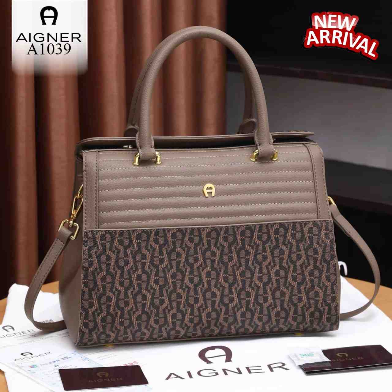Tas Aigner Roma Vintage Valois Top Handle A1039 Semi Original (Kode: AIG214) - TasKW.com