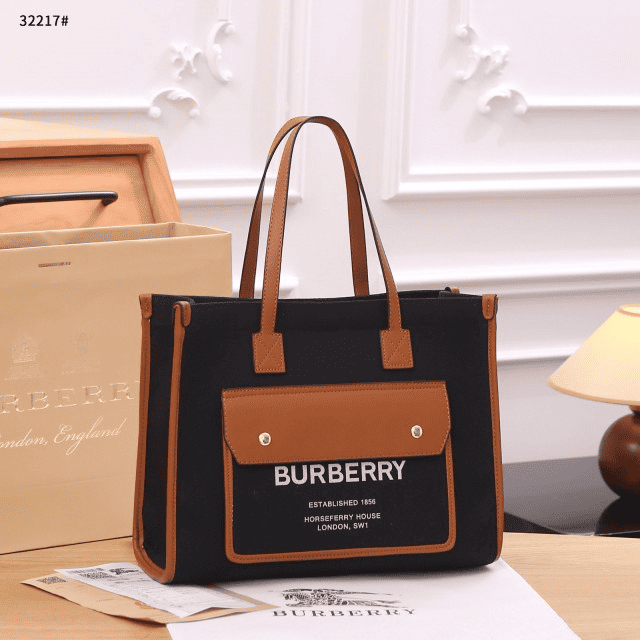 Tas Burberry 32217 Tote Bag Semi Platinum (Kode: BUR148) - TasKW.com