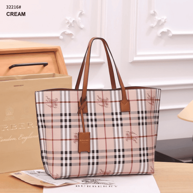 Tas Burberry 32216 Tote Bag Semi Platinum (Kode: BUR151) - TasKW.com