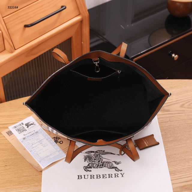 Tas Burberry 32216 Tote Bag Semi Platinum (Kode: BUR151) - TasKW.com