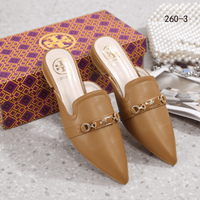 Sepatu TB Tory Burch 260-3 Flatshoe Semi Platinum (Kode: TRB227 ...