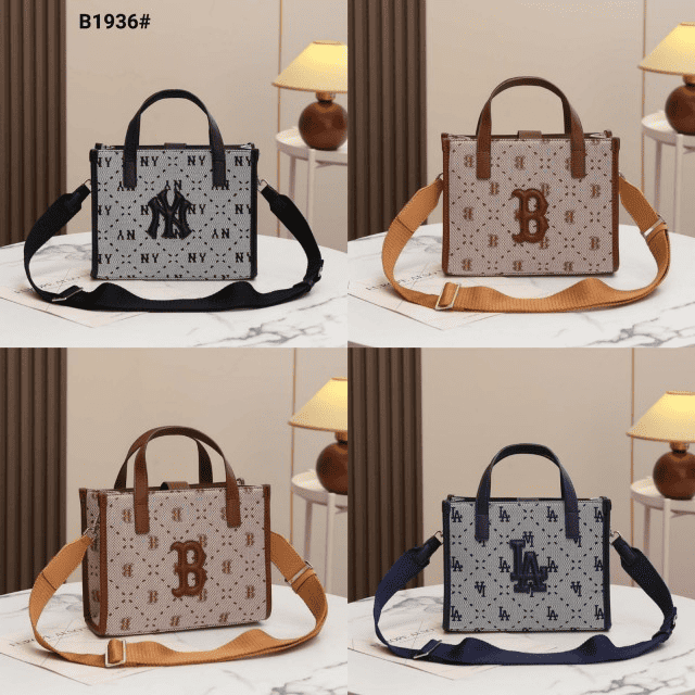 Tas MLB Major Leaque Baseball Big Dia Monogram Jacquard S-Tote Bag ...