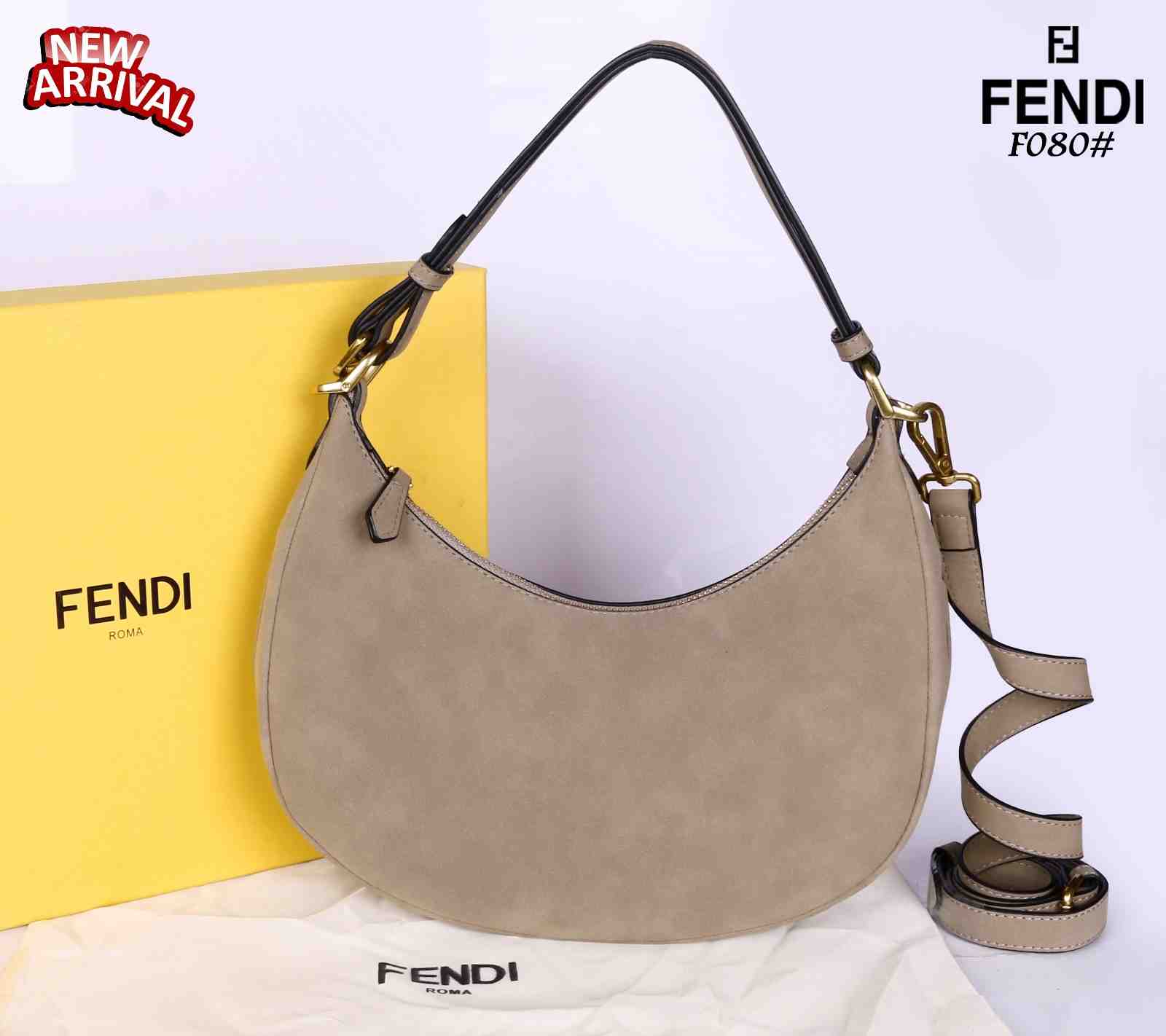 Tas Fendi Launches The New Fendigraphy Handbag F080 Semi Platinum (Kode ...