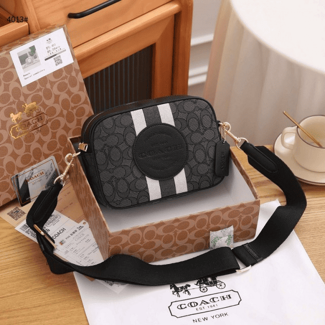 Tas Coach 4013 Mini Dempsey Camera Bag in Signature Jacquard With ...
