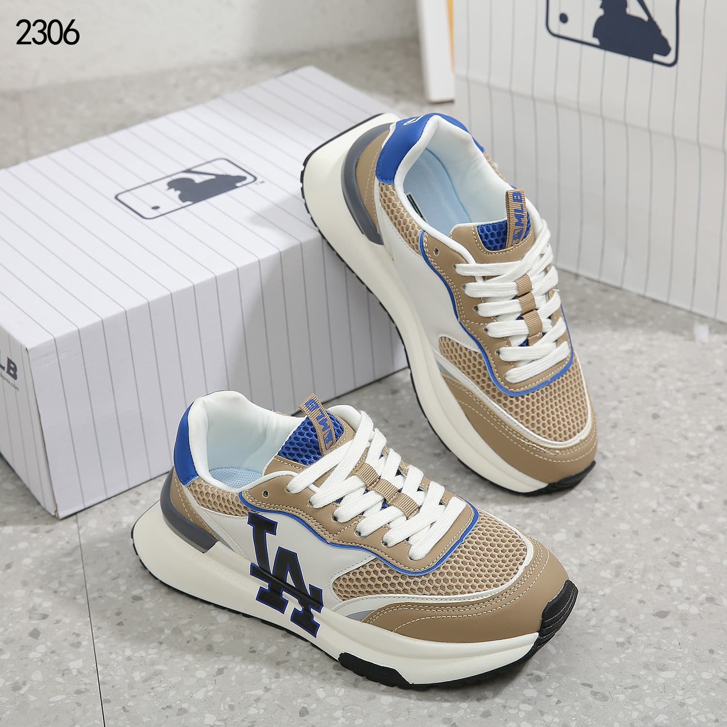 Sepatu MLB 2306 Los Angeles & New York Dodgers MLB Chunky Runner Liner ...
