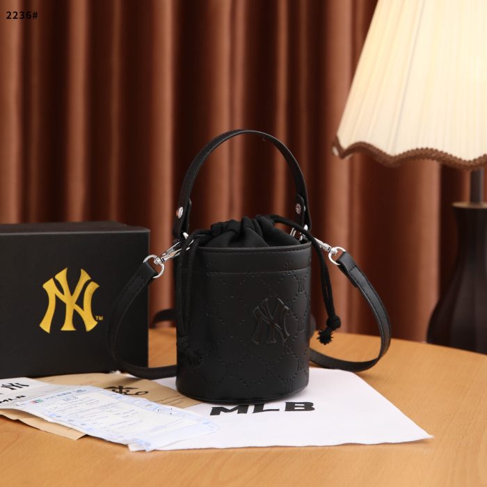 Tas MLB 2236 Nano Bucket Bag in Black Semi Platinum (Kode: FAS384 ...