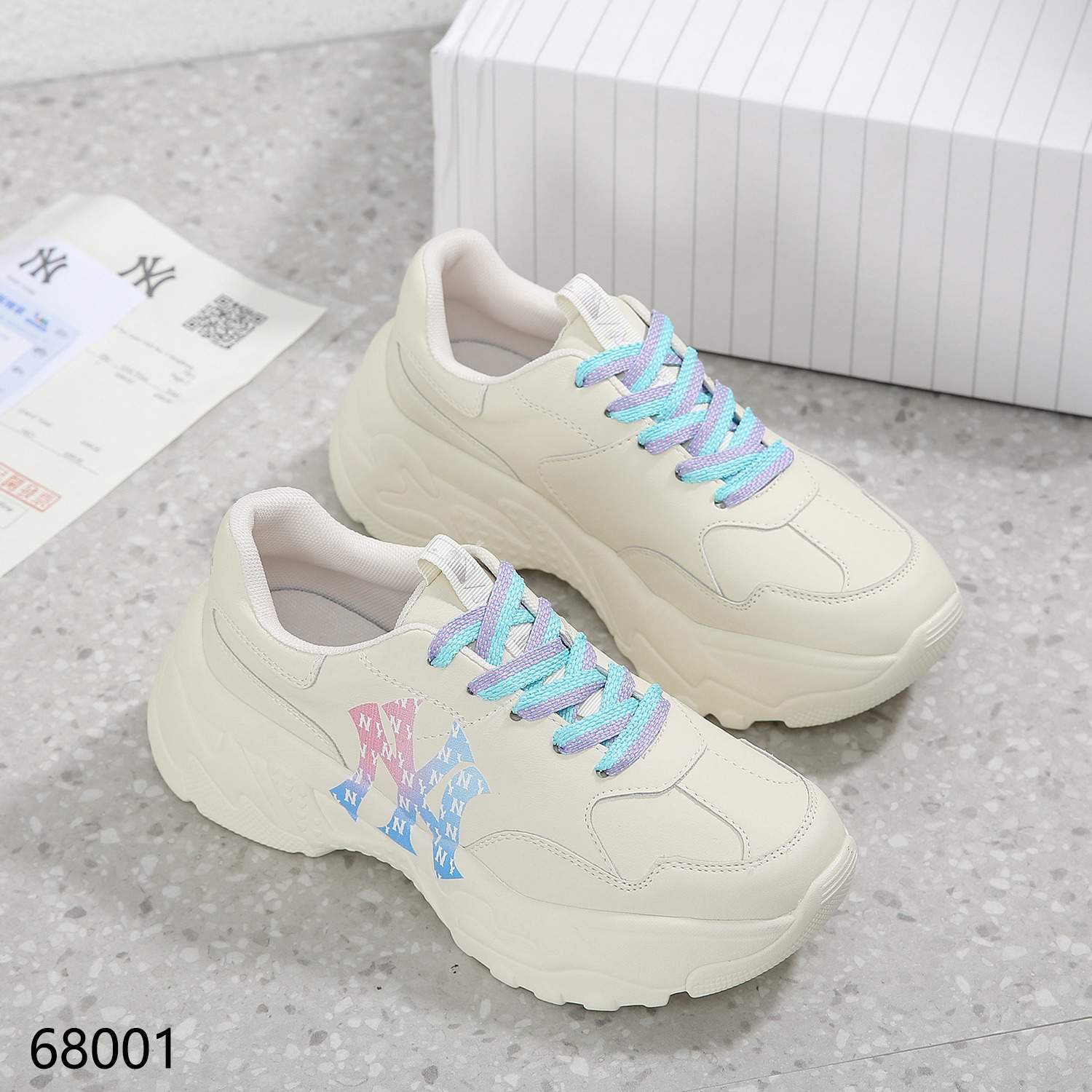 Sepatu MLB 68001 NY Yankees Bigball Chunky Gradation Monogram Sneaker ...