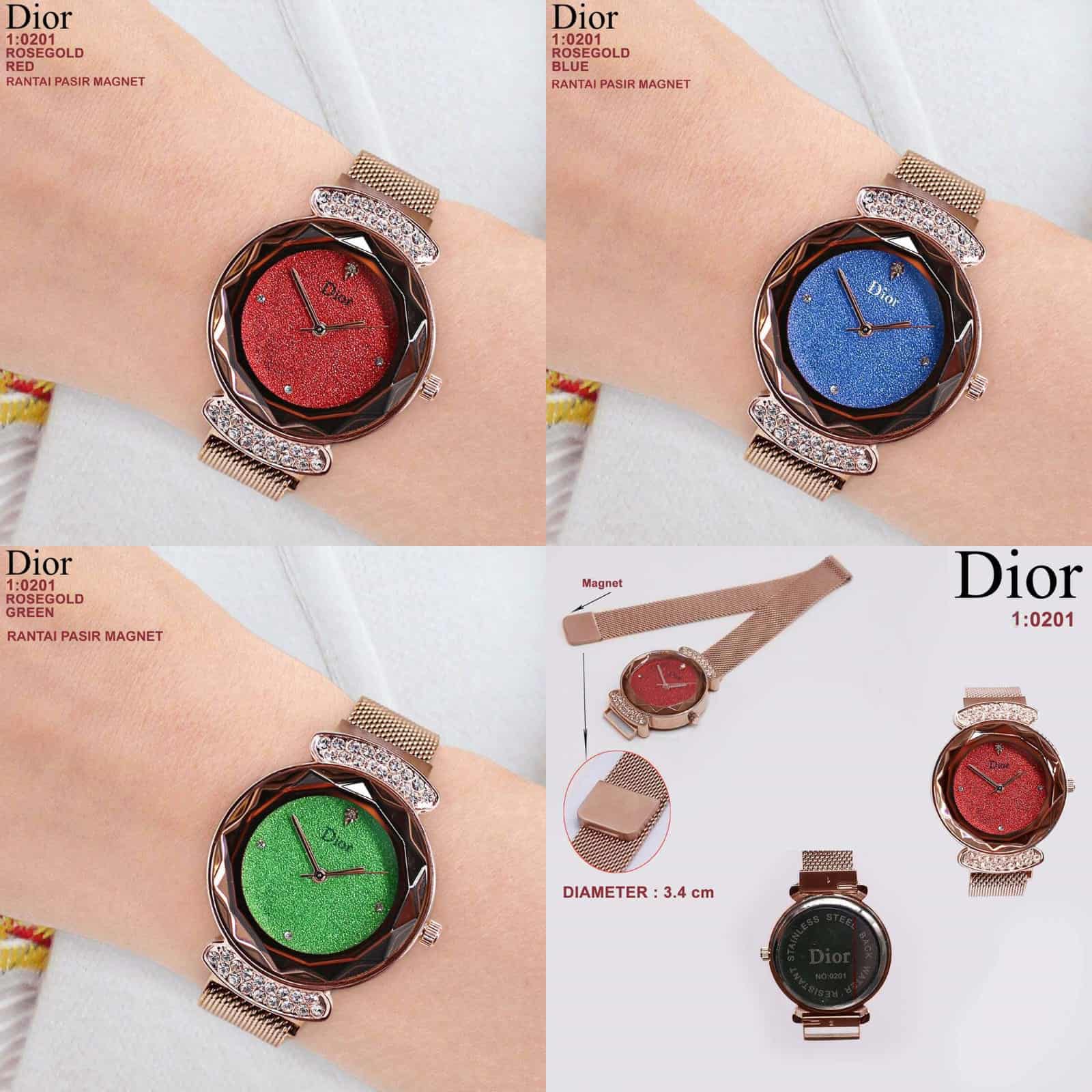 Jam Tangan Dior 0201 Super (Kode: JMT187) - TasKW.com