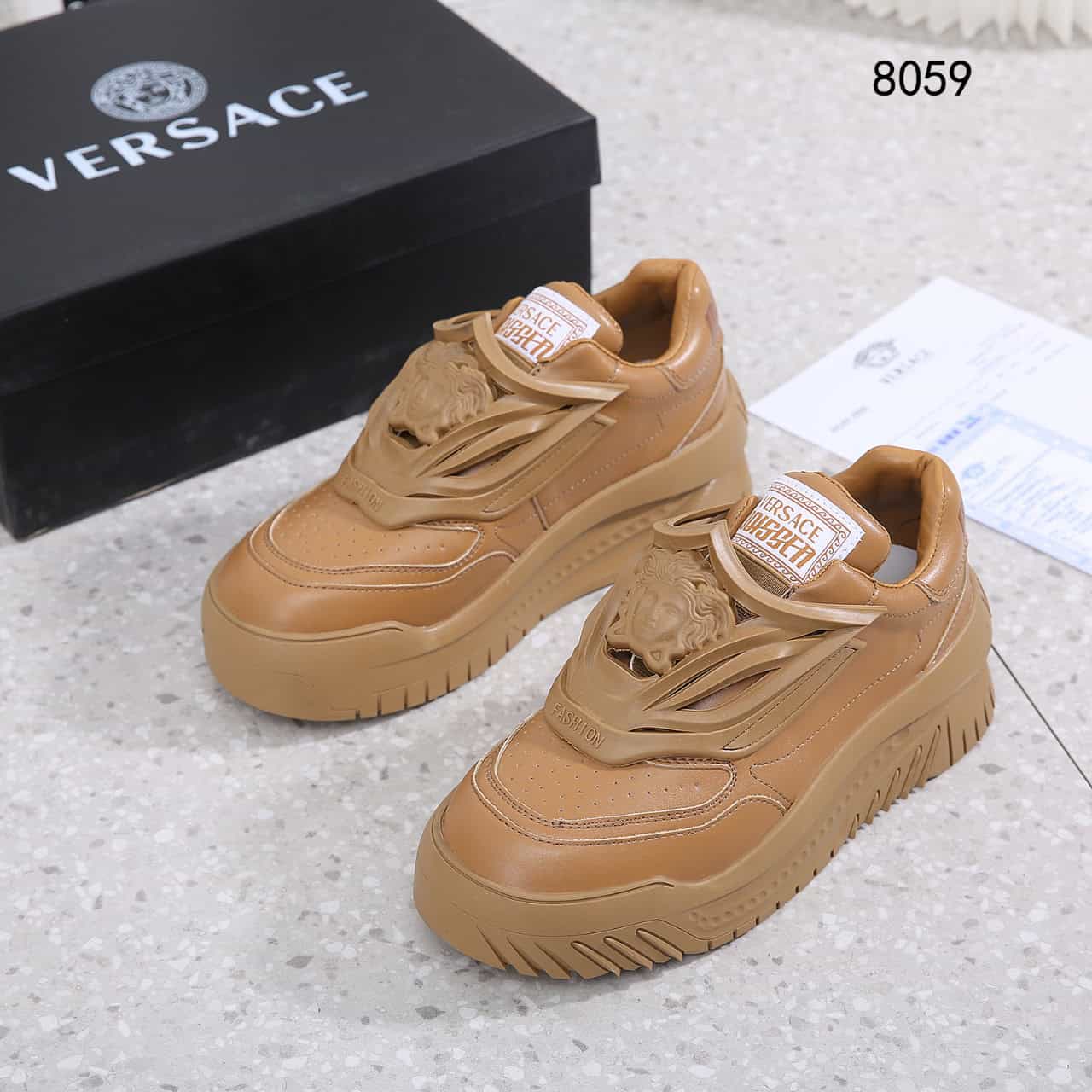 Sepatu Versace 8059 Odissea Sneaker Semi Platinum (Kode: VER115 ...