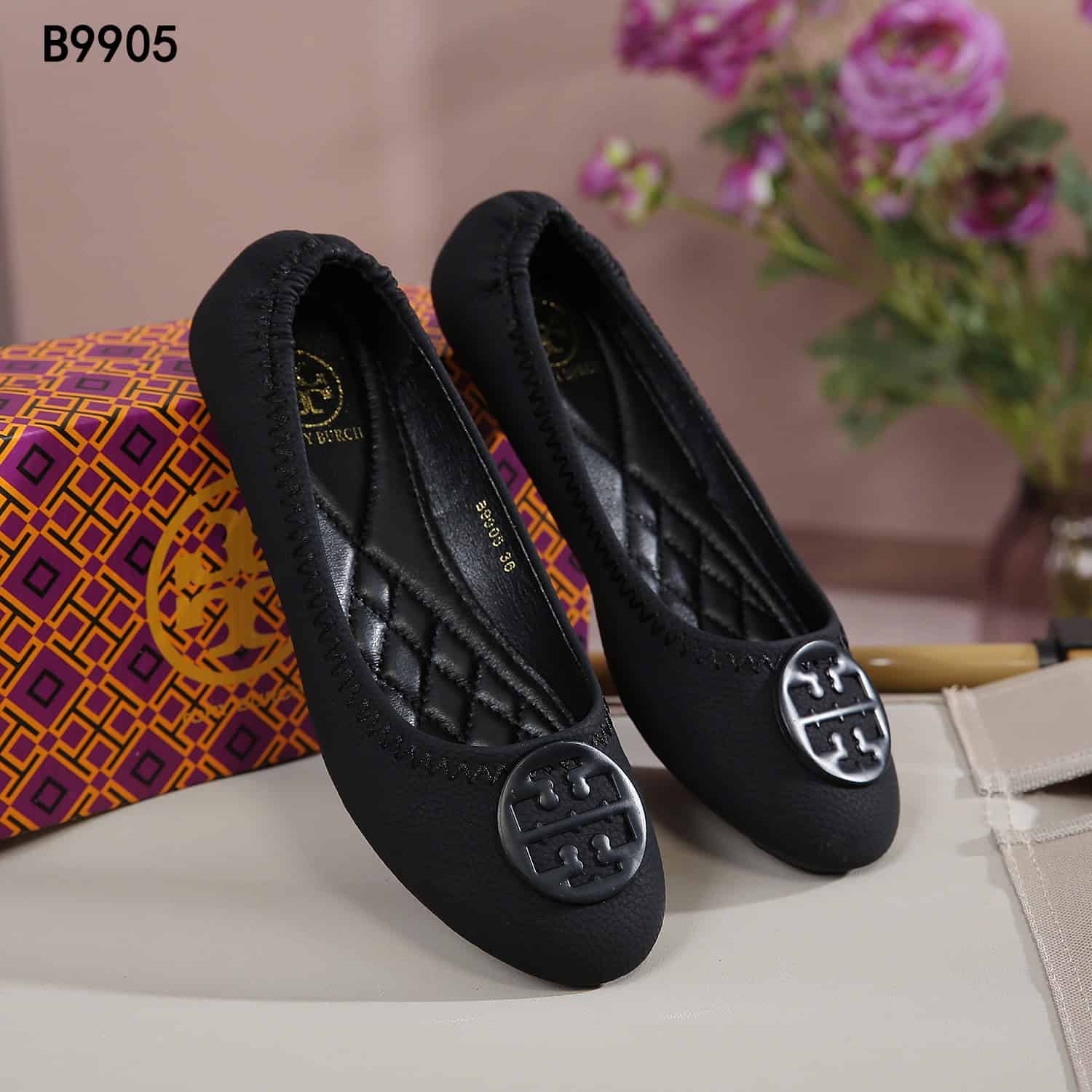 Sepatu Tory Burch B9905 Gratica Minnie Ballet Flat Shoes Semi Premium ...