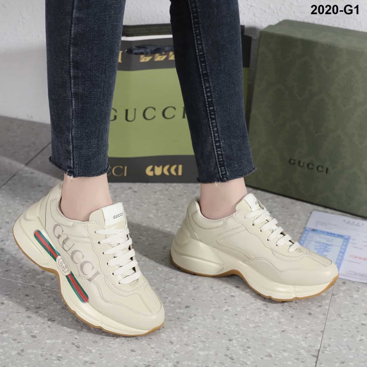 Sepatu Gucci 2020-G1 Semi Platinum (Kode: GUC940) - TasKW.com