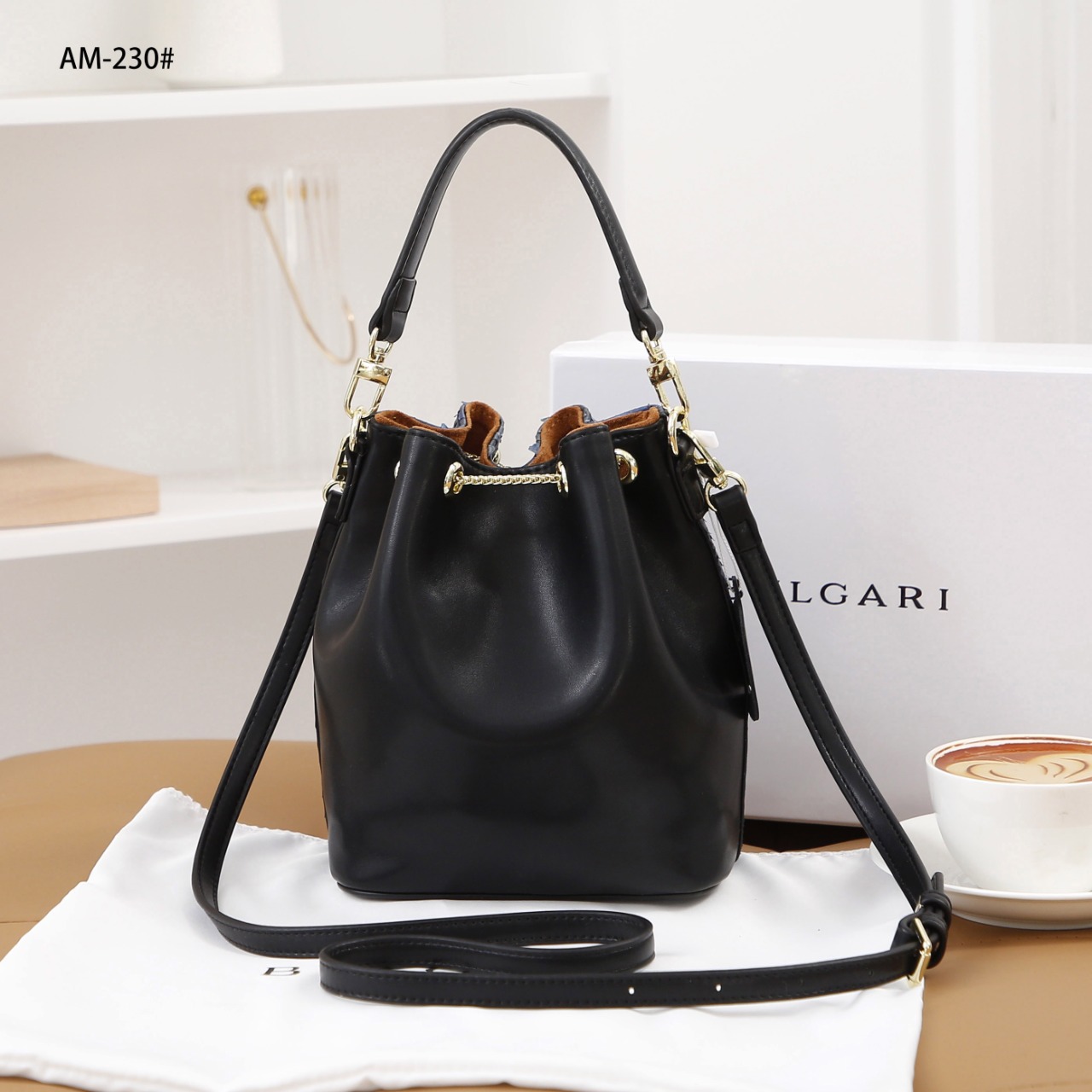 Tas Bvlgari 230 Serpenti Bucket Bag Semi Platinum (Kode: BVL107 ...